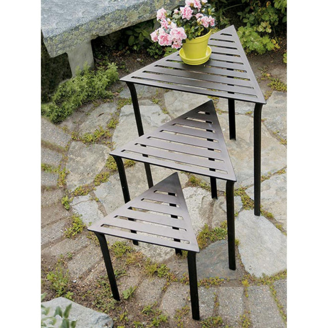 Set of 3 End Table, Indoor Outdoor Design Constructed With Wrought Iron ...