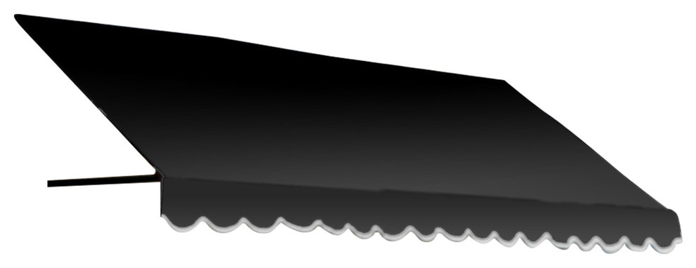 Awntech 5' Dallas Retro Acrylic Fabric Fixed Awning, 24" x 48 ...