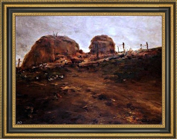 Luis Graner Paisaje Framed Canvas Print, 18"x24" - Traditional - Prints ...