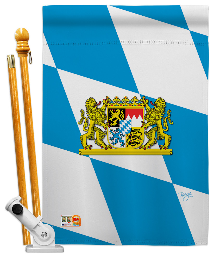 Bavaria Flags of the World Nationality House Flag Set, 28" X 40" X 0.1 ...