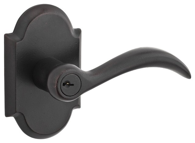 Baldwin Reserve Arch Lever, Dark Bronze - Rustic - Door Levers - by ...