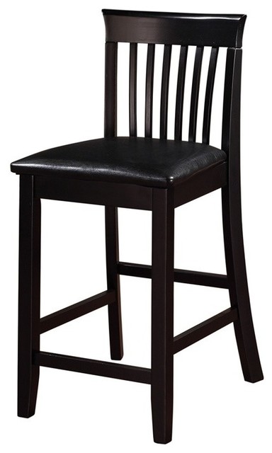 Torino Collection Craftsman Counter Stool, 17.25W X 19.5D X 37H, Black ...