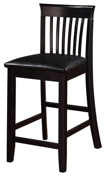 Torino Collection Craftsman Counter Stool, 17.25W X 19.5D X 37H, Black ...
