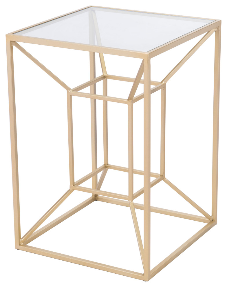 Canyon Side Table Gold - Contemporary - Side Tables And End Tables - by ...