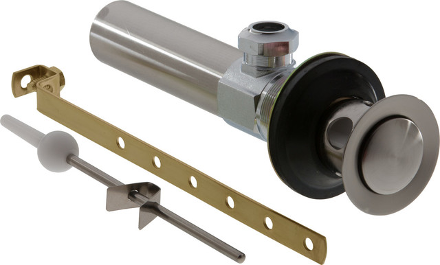 Delta Metal Lavatory Drain Assembly, Less Lift Rod, Polished Chrome ...