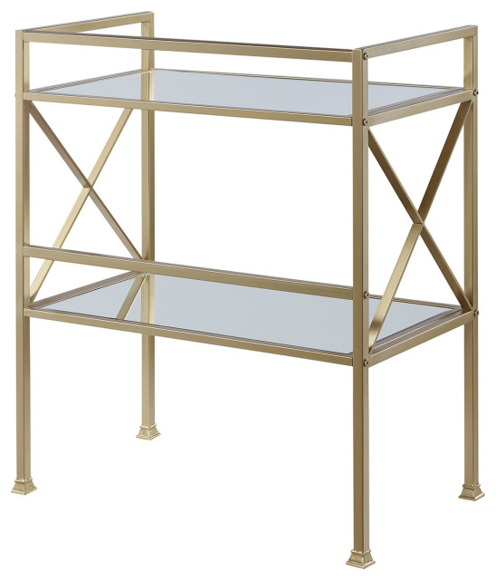Gold Coast Bar Hall Table With Shelf - Traditional - Bar Carts - by ...