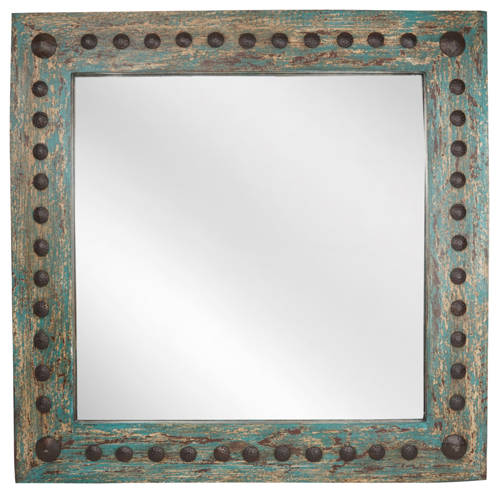 Rustic Mirror, Puebla, 30x36" - Farmhouse - Wall Mirrors - by Mexican ...