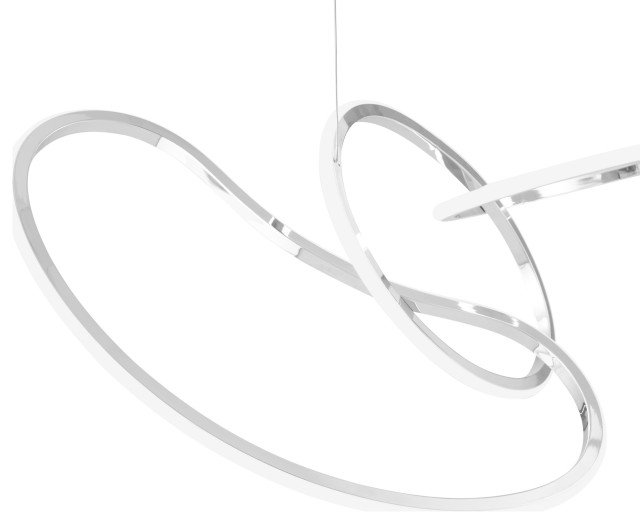 Seoul Integrated LED Dimmable Hoops Chandelier - Modern - Kitchen ...