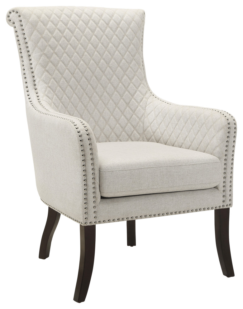 Lapis Accent Chair, Beige Color - Transitional - Dining Chairs - by ...