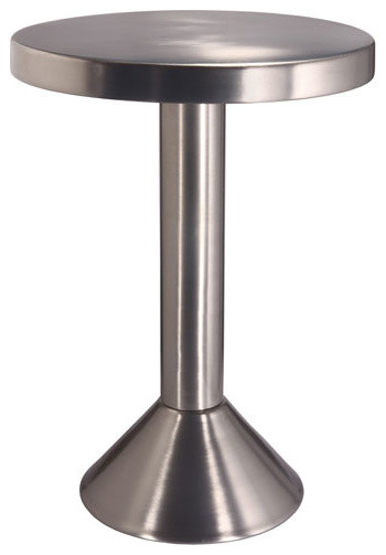 Kenroy Home Sirus Accent Table, Satin Nickel, 65049SN - Transitional ...