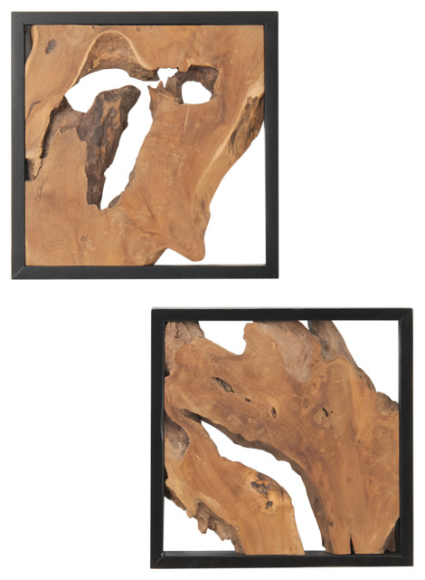 Framed Teak Root Wall Art - Rustic - Wall Accents - by Best Home ...