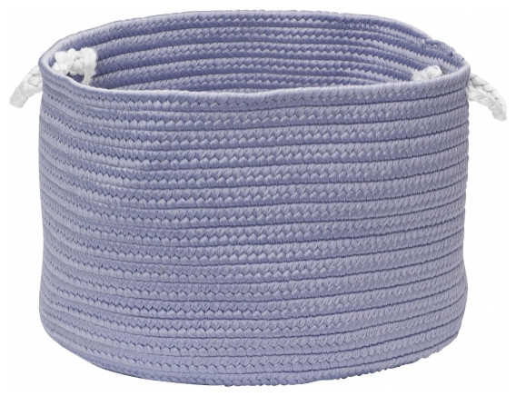 Colonial Mills Basket Colorful Braided Toy Basket Amethyst Round, 20 ...