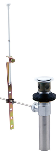 Delta Pop-Up Drain Assembly in White - Transitional - Bathroom Sink And ...