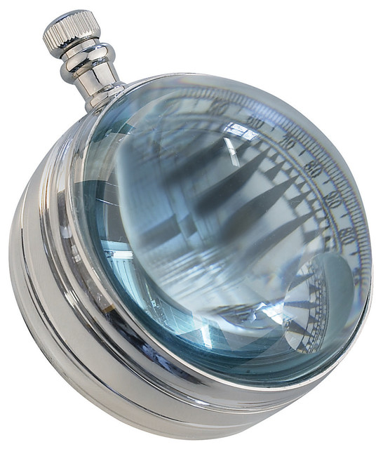 Eye of Time Pocket Watch, Chrome - Traditional - Decorative Objects And ...