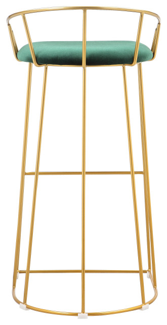 Jillian Gold Bar Stool - Contemporary - Bar Stools And Counter Stools ...