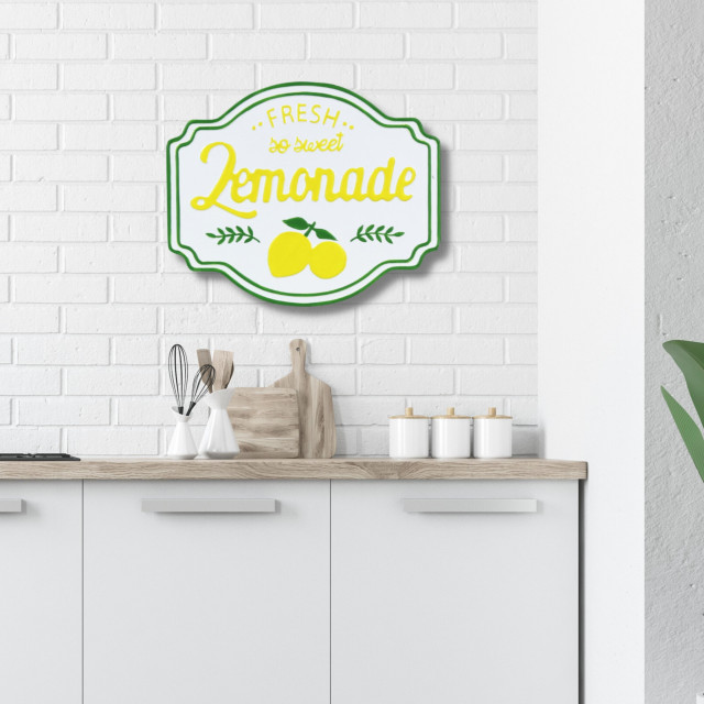 Maison Fresh Lemonade Metal Wall Sign - Farmhouse - Novelty Signs - by ...