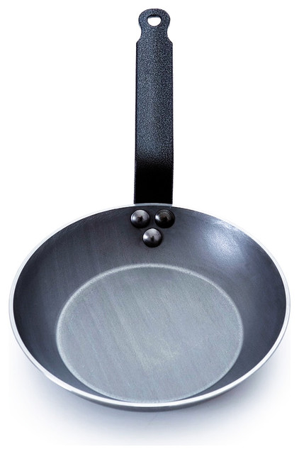 Mauviel M'steel Carbon Steel Heavy Round 11 Inch Frying Pan ...