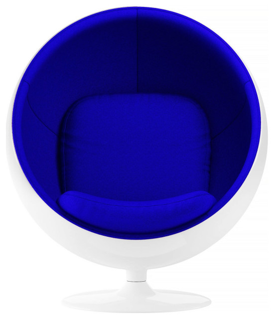 Ball Chair, Blue - Modern - Armchairs And Accent Chairs - by First of a ...