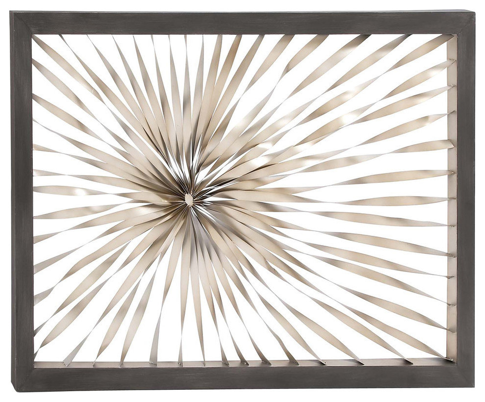 Contemporary Silver Metal Wall Decor 50269 - Contemporary - Metal Wall ...