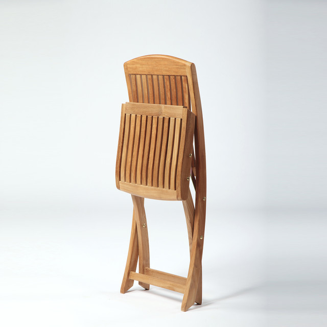 Teak Folding Chair Colorado - Transitional - Outdoor Folding Chairs ...