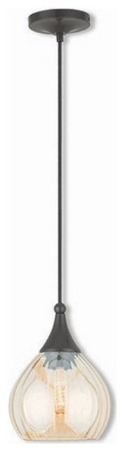 Borough Village1-Light Mini Pendant, Coastal Style7"Wx11 ...