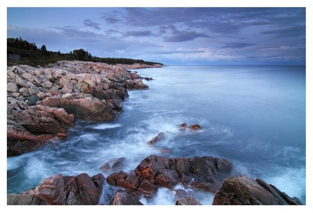 "Granite rocks, Cape Breton Highlands, Gulf of St. Lawrence" Paper Art ...