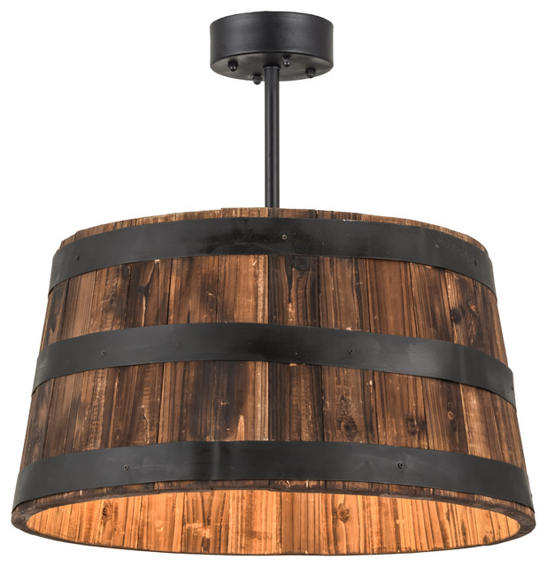 25W Whiskey Barrel Pendant - Rustic - Pendant Lighting - by Meyda ...
