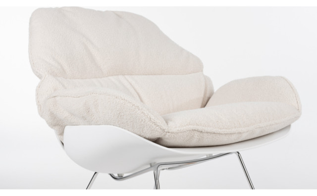 White Upholstered Rocking Chair | DF Rocky - Contemporary - Rocking ...