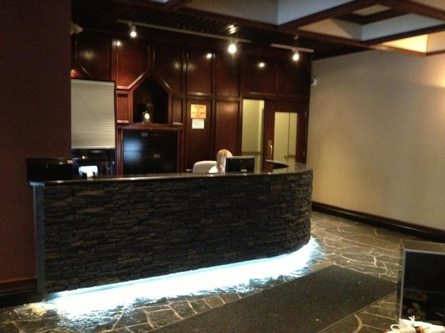 QUALITY STONE CURVED RECEPTION DESK - Calgary - de INSTONE PRODUCTS | Houzz
