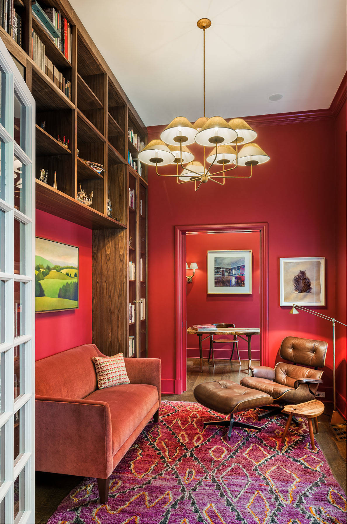 Contemporary Home Office Red A Home Office Happy Place San Antonio