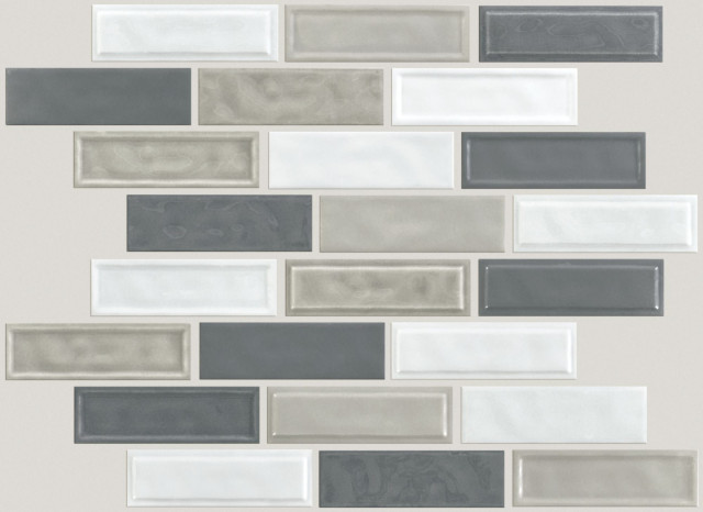 Shaw CS45X Geoscape - 13" x 14" Rectangle Brick Mosaic Wall Tile ...