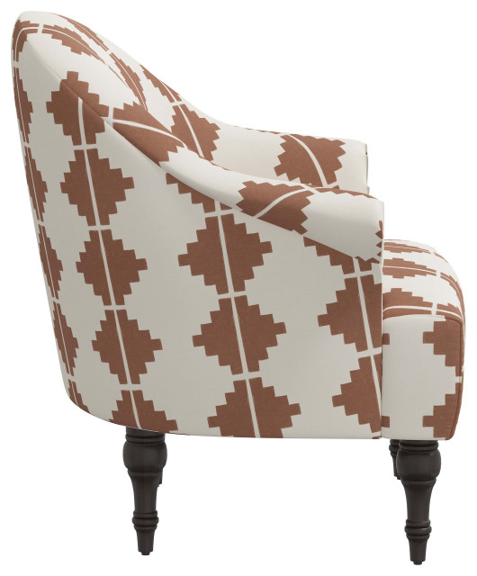 Chair, Aztec Terracotta, One Size - Southwestern - Armchairs And Accent ...