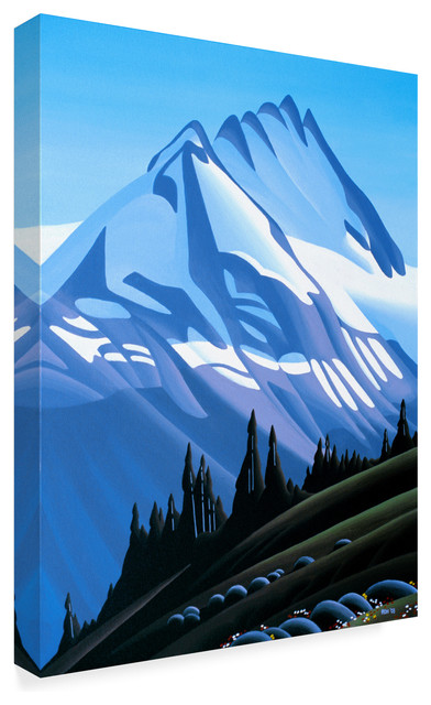 Ron Parker 'The Mountain' Canvas Art, 19"x14" - Contemporary - Prints ...