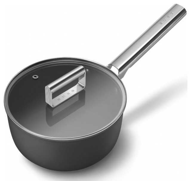 Smeg 50's Style Non-Stick 8-Piece Cookware Set - Modern - Cookware Sets ...