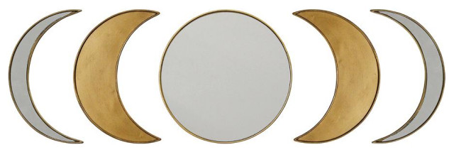 Stratton Home Decor Moon Phase Wall Mirror - Contemporary - Wall ...