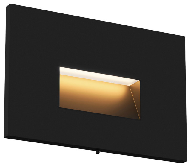 Ikon 1-Light LED Outdoor Step Light in Black, 0.300 - Modern - Stair ...