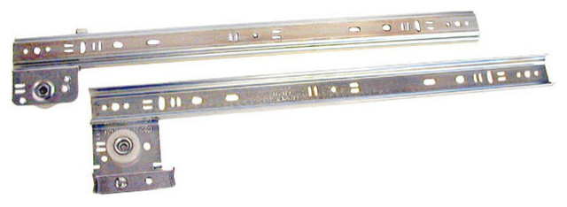 Knape & Vogt 12" Side Drawer Guide Zinc Plated Steel, 12 ...