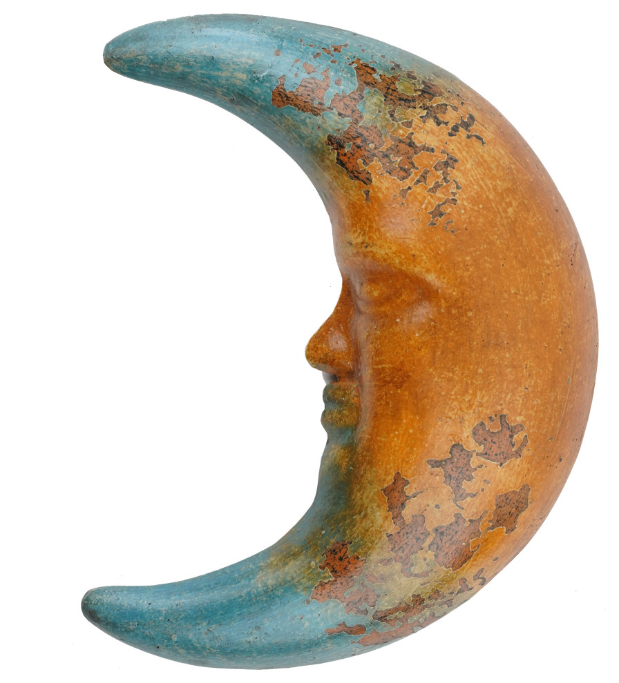 Garden Moon-Clay-Wall-Patio Decor - Contemporary - Outdoor Wall Art ...