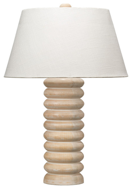 Abacus Mango Wood Table Lamp - Farmhouse - Table Lamps - by Jamie Young ...