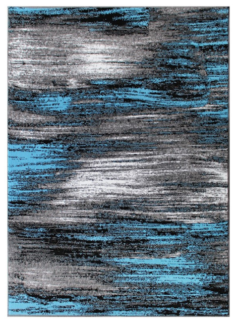 Flash Furniture Rylan 8x10 Abstract Area Rug, Blue, ACD-RGTRZ863-810-BL ...