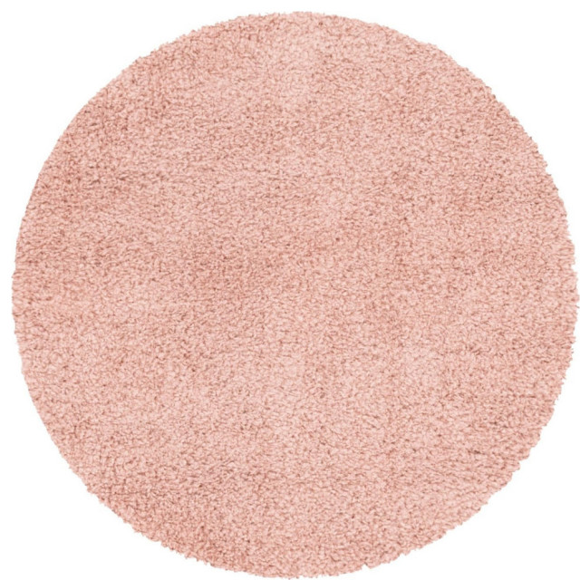 Rug Unique Loom Davos Shag Dusty Rose Round 4'0x4'0 - Contemporary ...