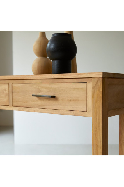 Natural Teak Console Table | Tikamoon Ma毛 - Transitional - Console ...