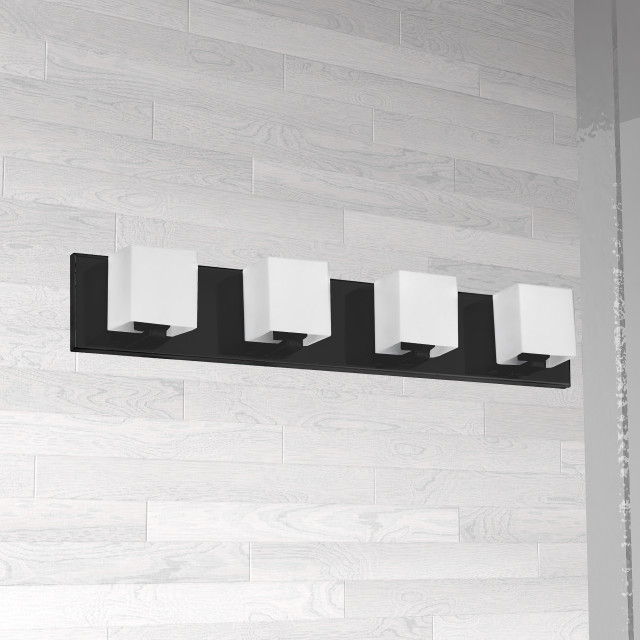 4 Light Contemporary Halogen Vanity - Transitional - Bathroom Vanity ...