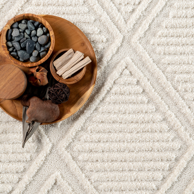 Arvin Olano x RugsUSA Balboa Textured Tile Rug, 12'x15' - Scandinavian ...