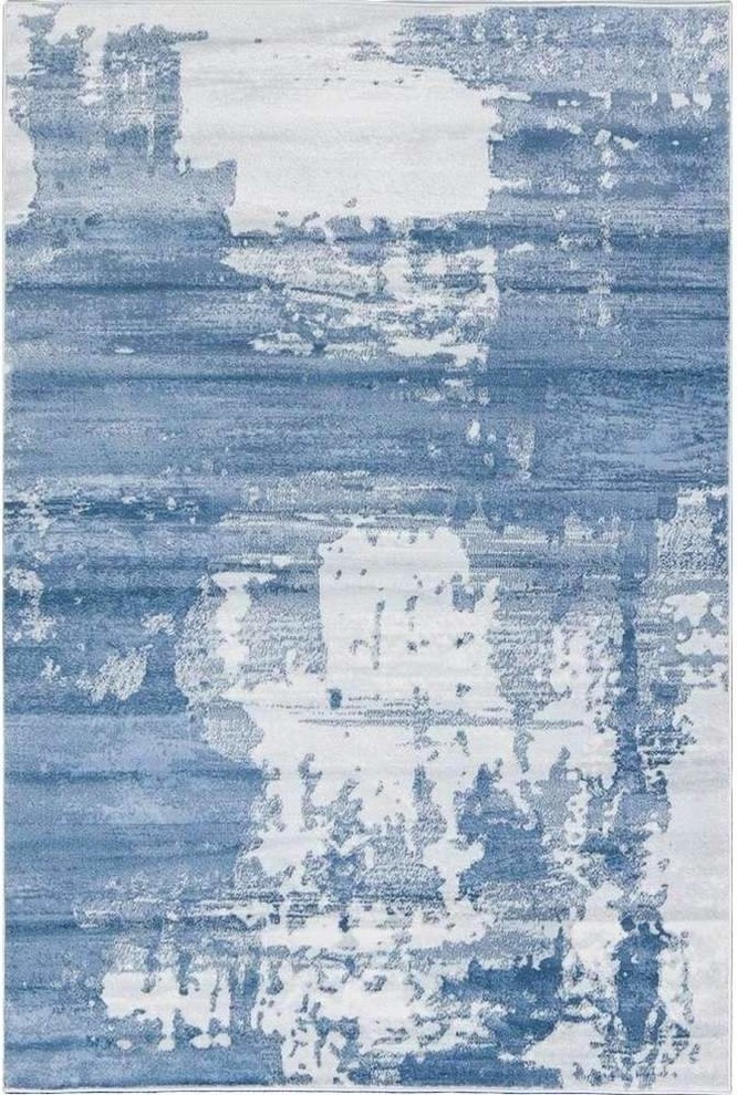 Abstract Art Rug, Woven, 5'3"x7'7" - Contemporary - Area Rugs - by cozy ...