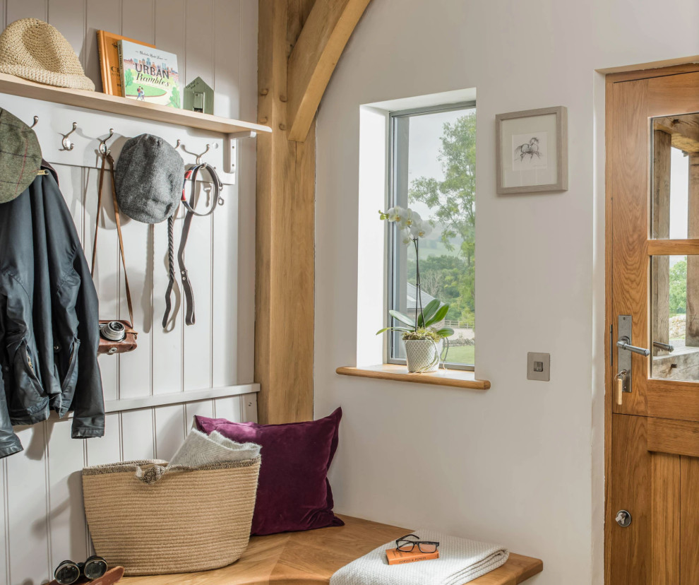 Full Interior Design Oak Frame Building - Farmhouse - Entry - Other ...