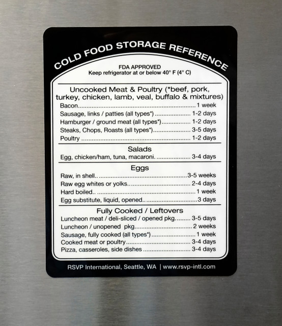 Removable Cold Storage Label - Kitchen Storage And Organization - by ...