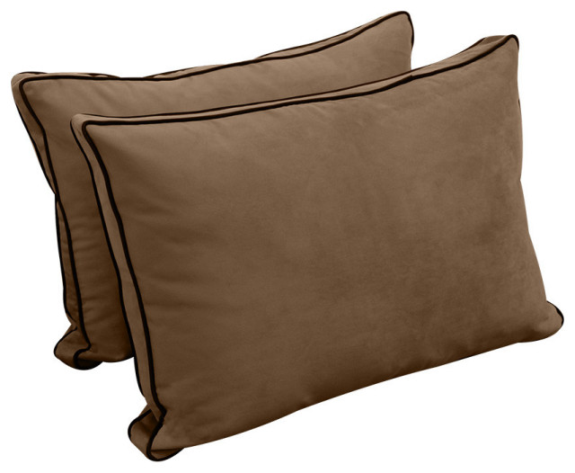 STYLE V1 Full Velvet Contrast Indoor Daybed Mattress Pillow |COVER ONLY ...