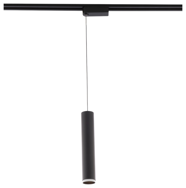 Silo Pendants LED Track Pendant, Black/White - Modern - Track Heads And ...