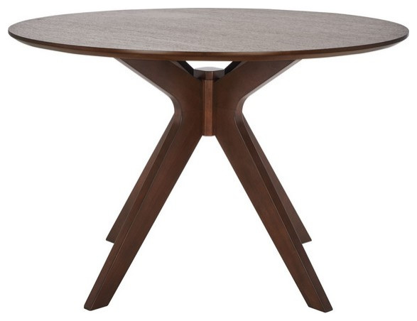 Safavieh Couture Carolee 46" Round Dining Table Walnut - Dining Tables ...